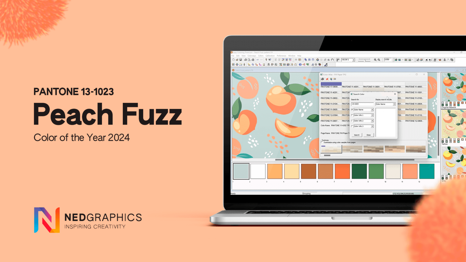 Harnessing Peach Fuzz in Textile Design with NedGraphics - NedGraphics